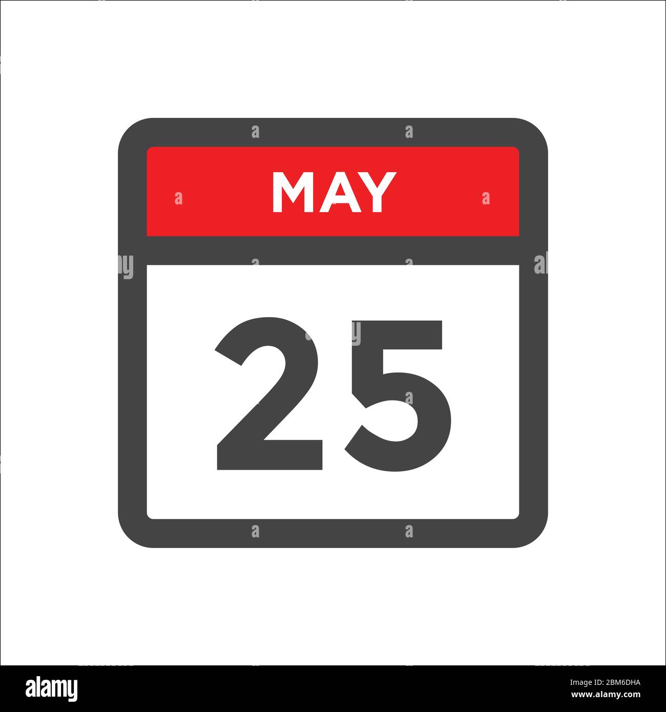 May 25 calendar icon - day of month Stock Vector Image & Art - Alamy