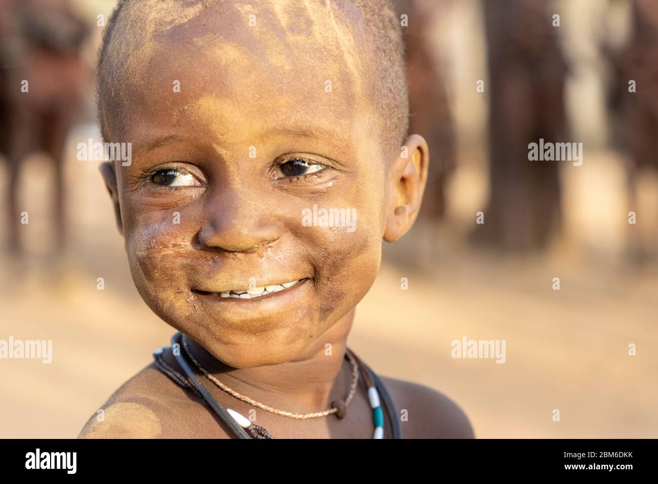 Himba Nomaden, Ovahimba Living Museum, Opuwo, Kaokoland, Namibia Stock ...