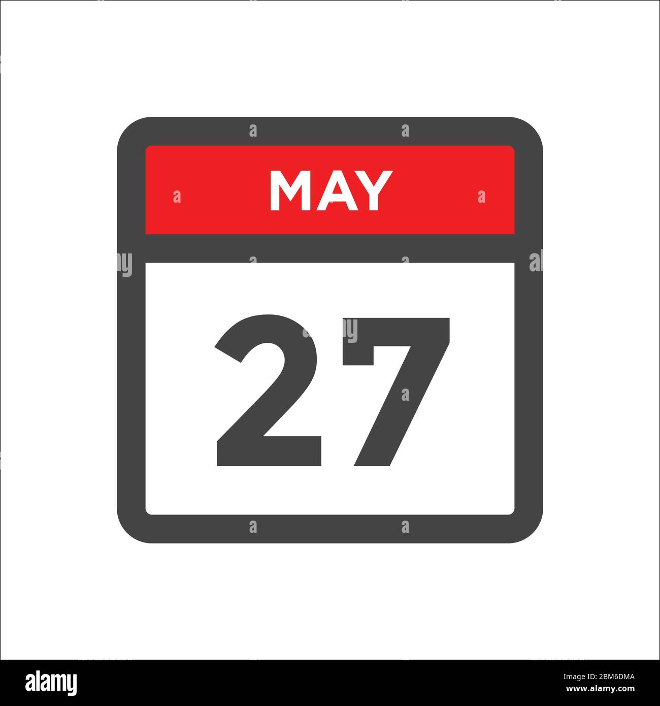 May 27 calendar icon - day of month Stock Vector Image & Art - Alamy
