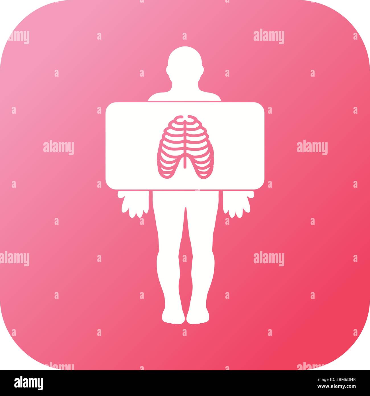 Beautiful Chest X ray Vector Glyph icon Stock Vector Image & Art - Alamy