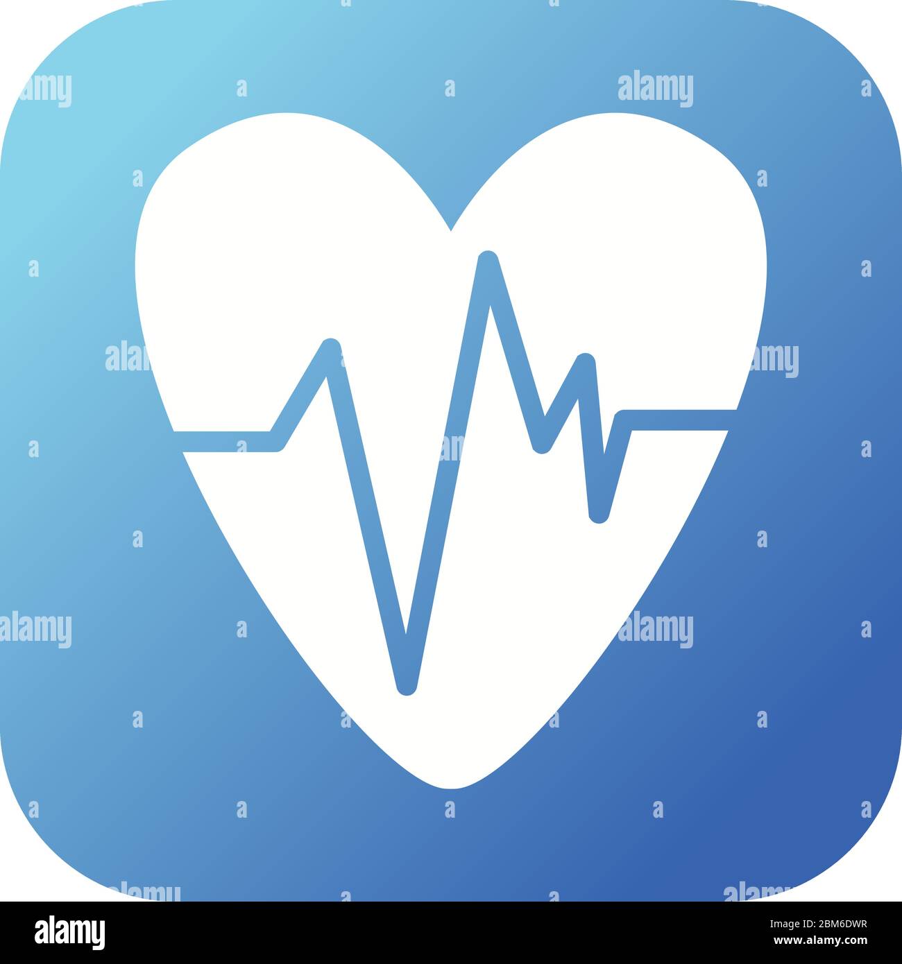 Beautiful Heart ECG Vector Glyph icon Stock Vector Image & Art - Alamy