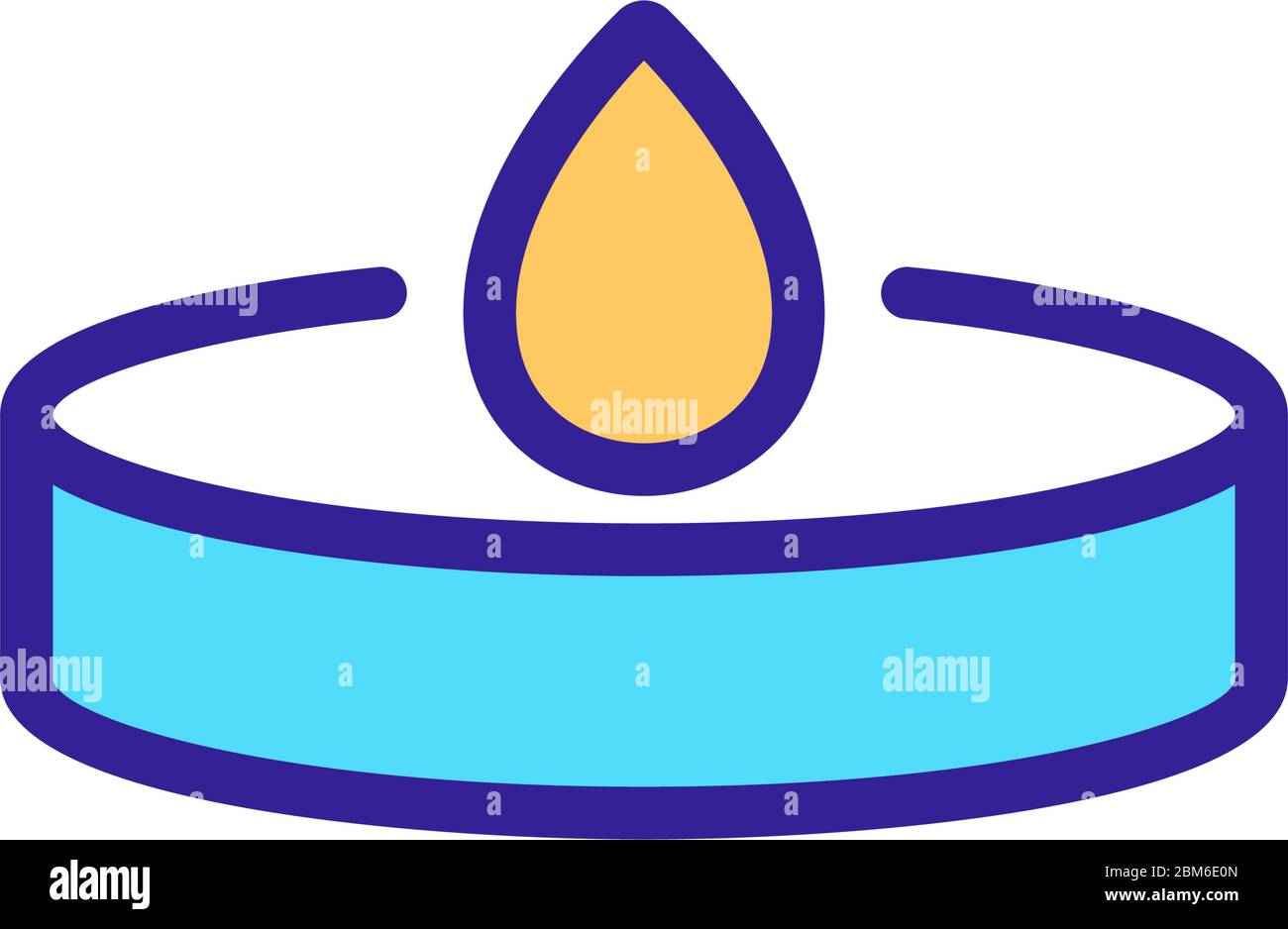 detailed blood drop analysis icon vector outline illustration Stock ...