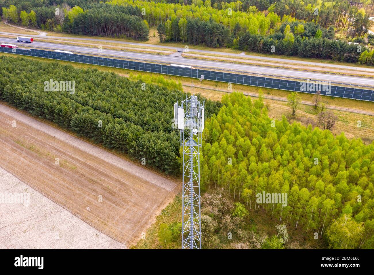 Telecommunication tower of 4G and 5G cellular. Cell Site Base Station. Wireless Communication ...
