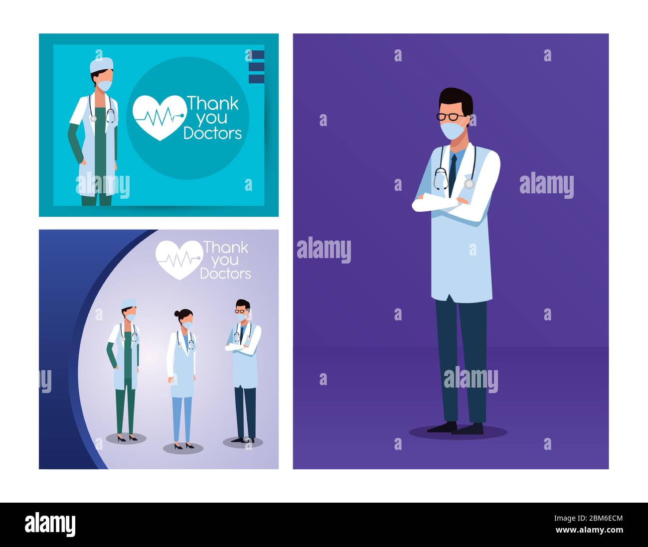 doctors staff with laboratory equipment Stock Vector Image & Art - Alamy
