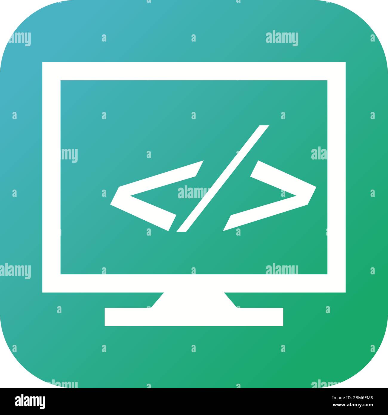 Beautiful Coding Vector Glyph icon Stock Vector Image & Art - Alamy