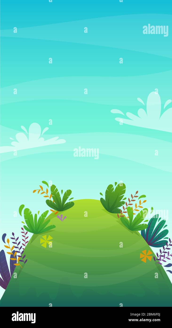 grass glade lawn in the forest background, joyful bright kids green ...