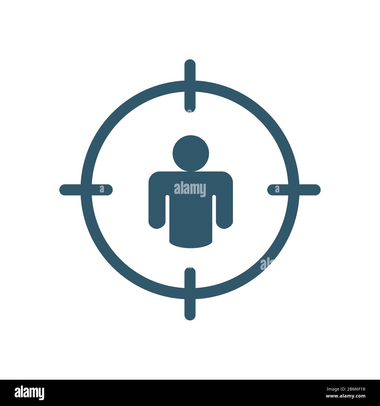 Inbound Marketing Icons w targeting imagery to show buyers and ...