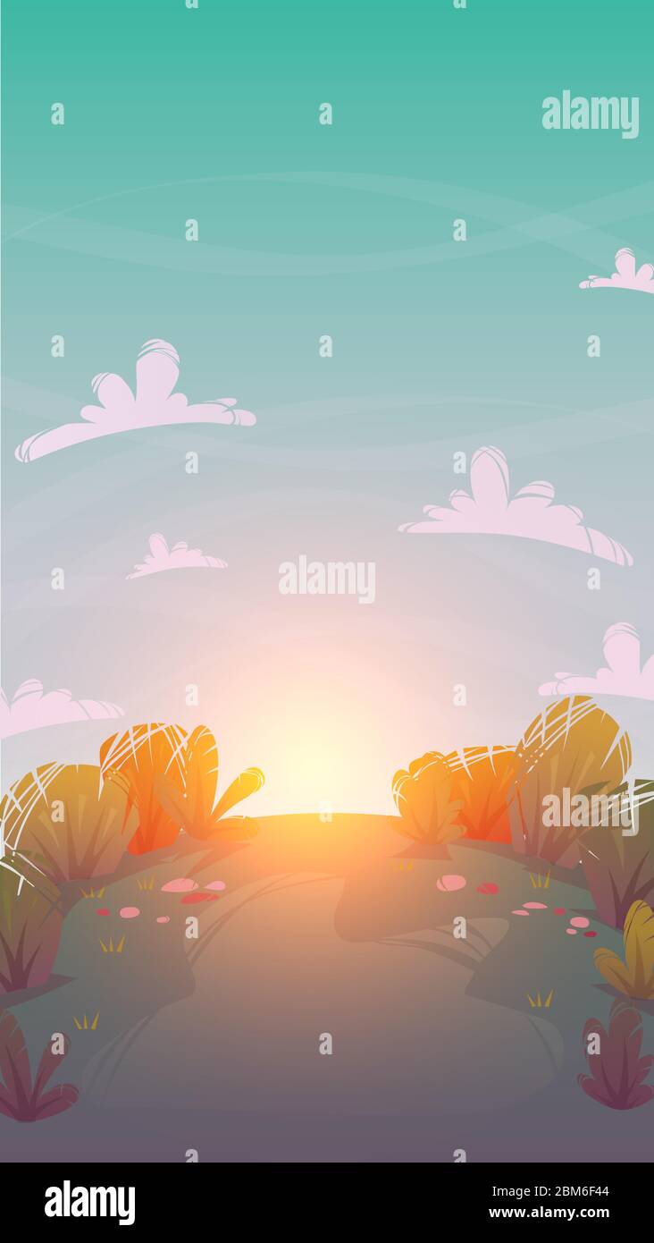 Beautiful hill bushes green Stock Vector Images - Alamy