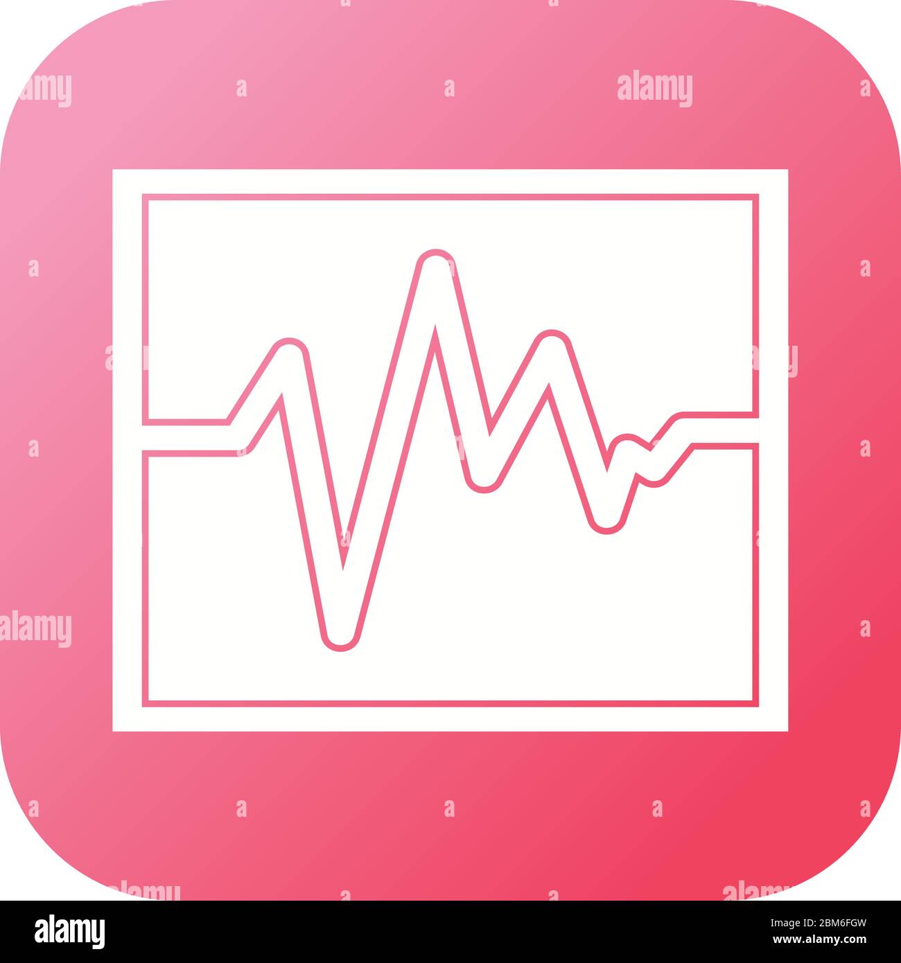 Beautiful ECG Vector Glyph icon Stock Vector Image & Art - Alamy