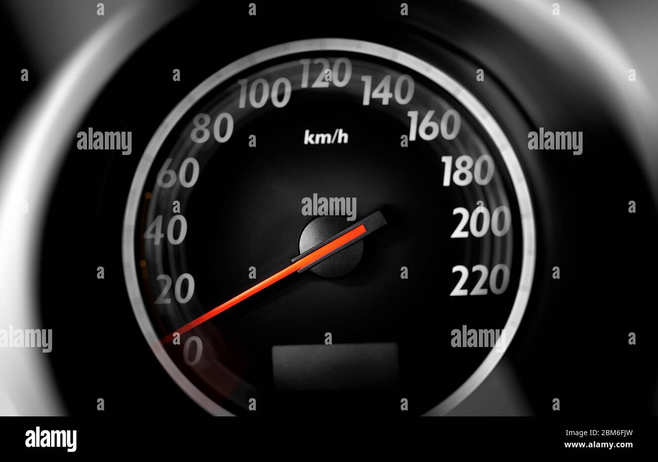 Car speedometer, close up Stock Photo - Alamy