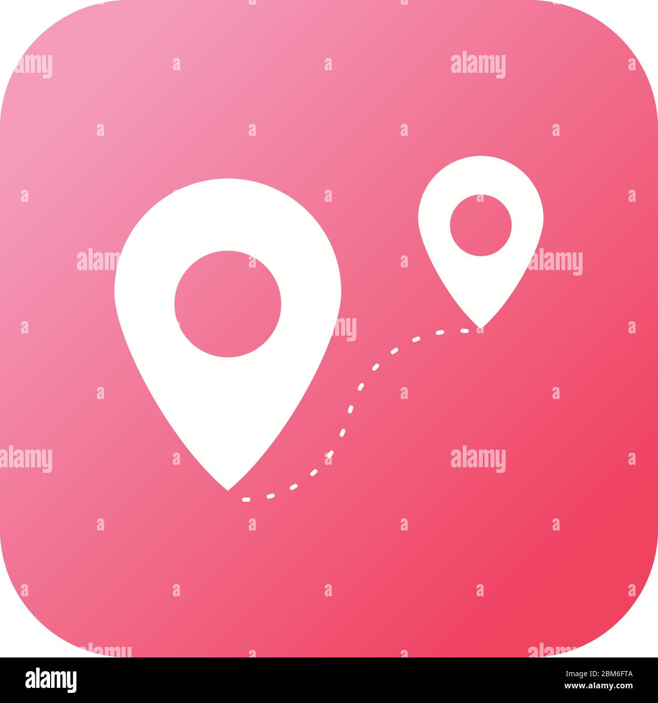 Beautiful Distance Vector Glyph icon Stock Vector Image & Art - Alamy