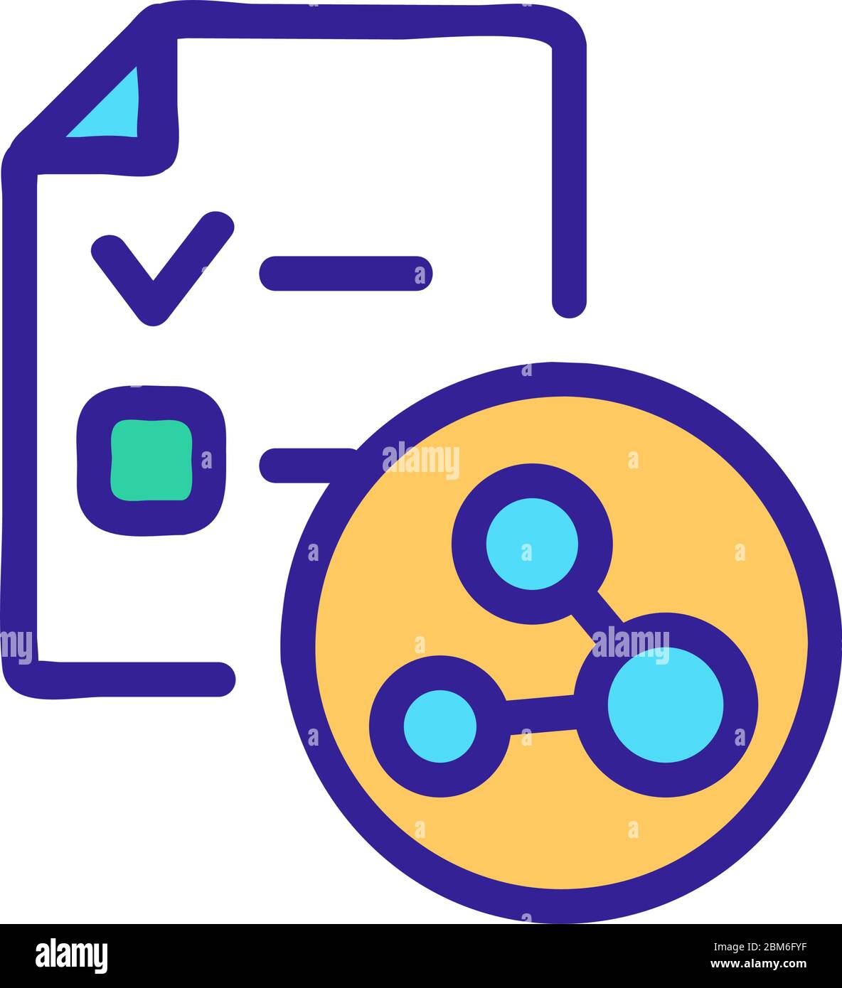 medical results document icon vector outline illustration Stock Vector ...