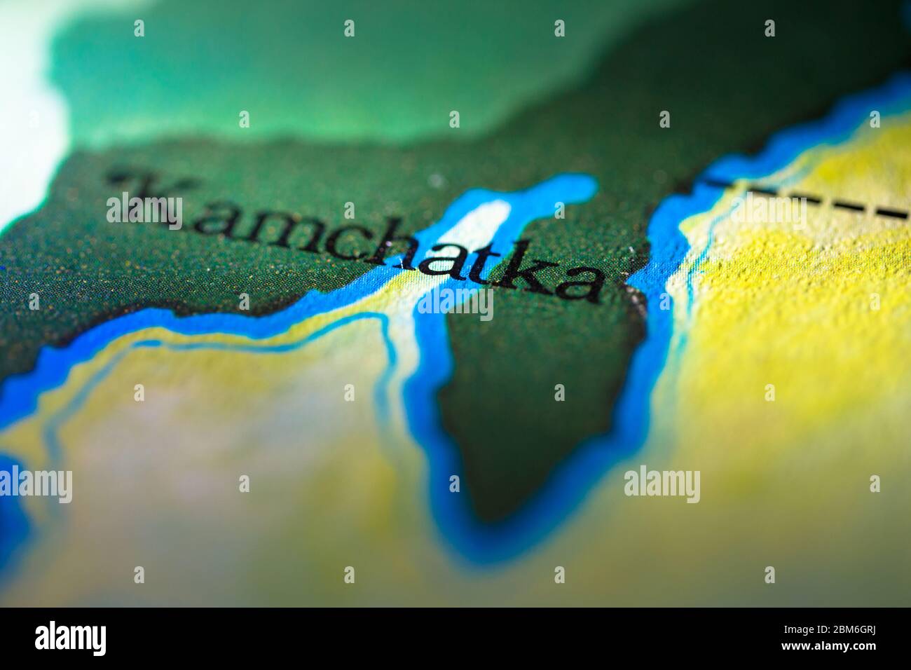 Kamchatka peninsula map hi-res stock photography and images - Alamy