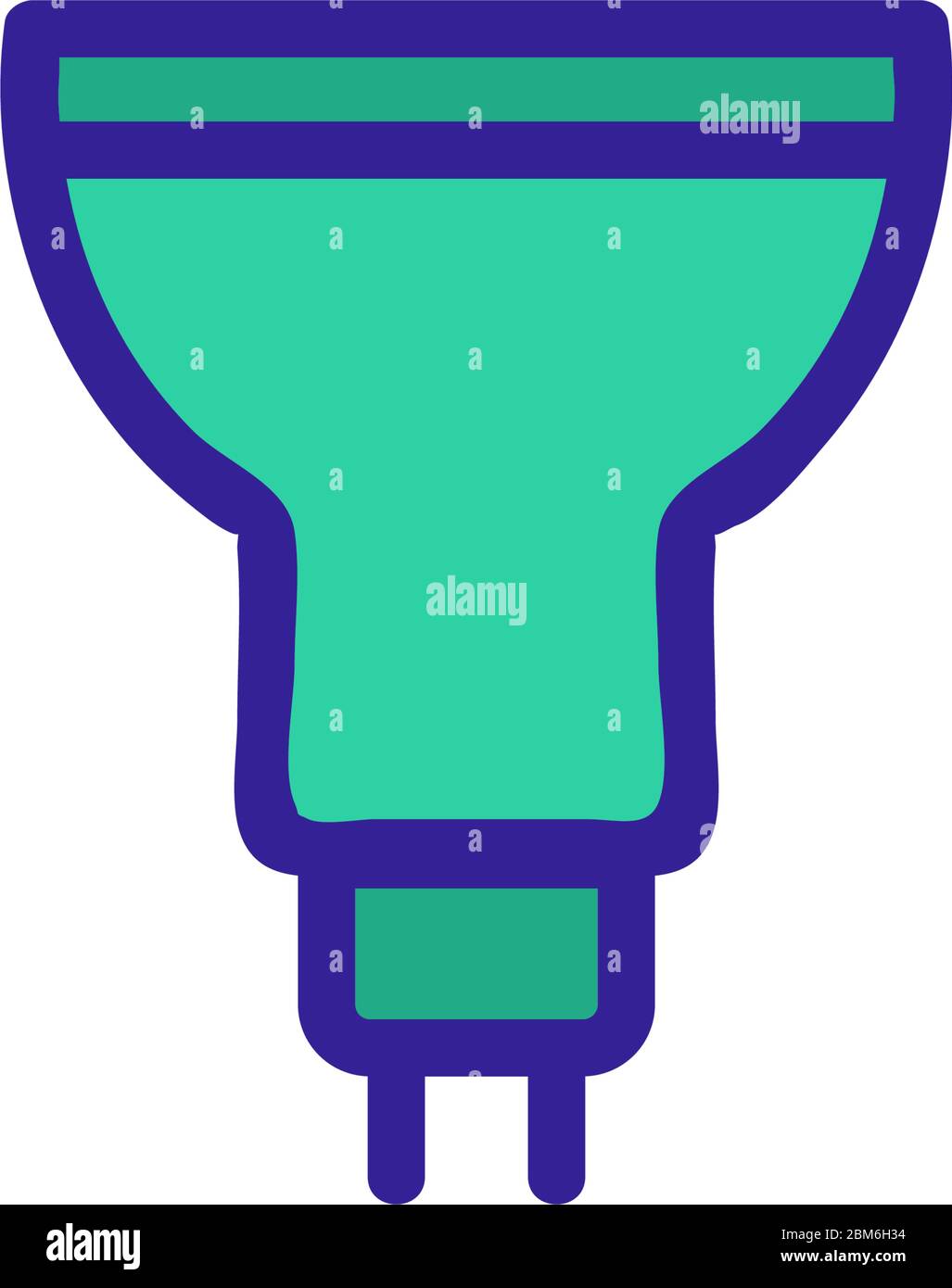 led daylight lamp icon vector outline illustration Stock Vector Image ...