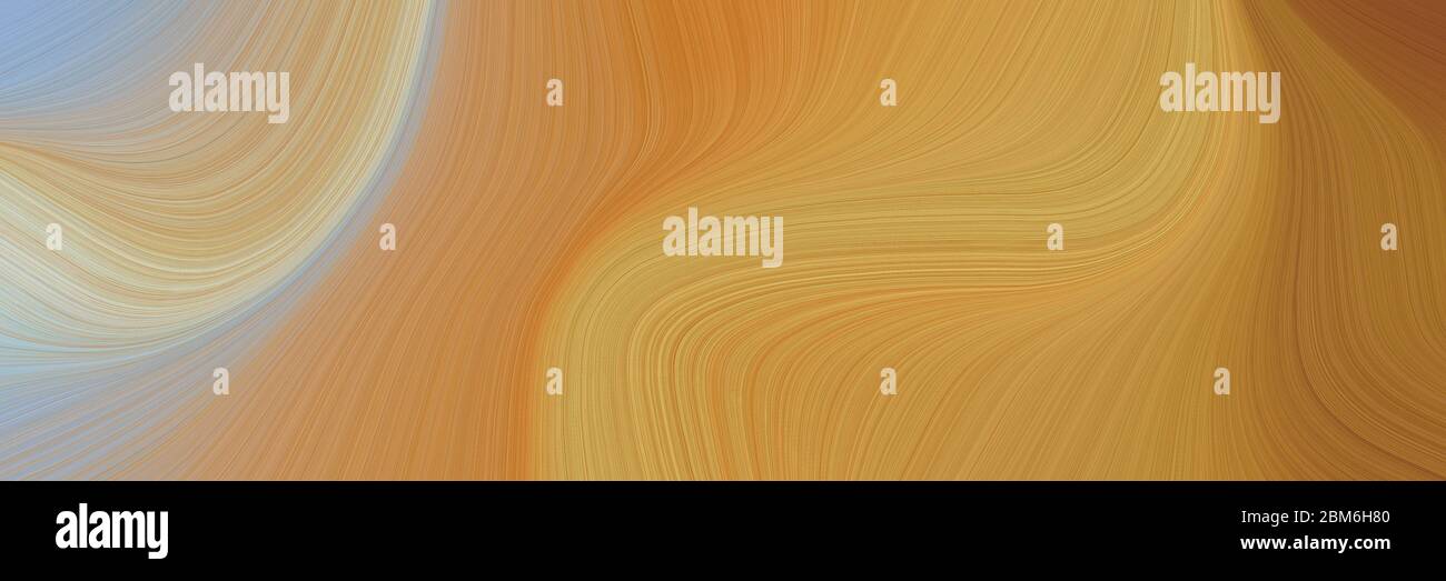 creative decorative curves banner design with peru, ash gray and tan ...