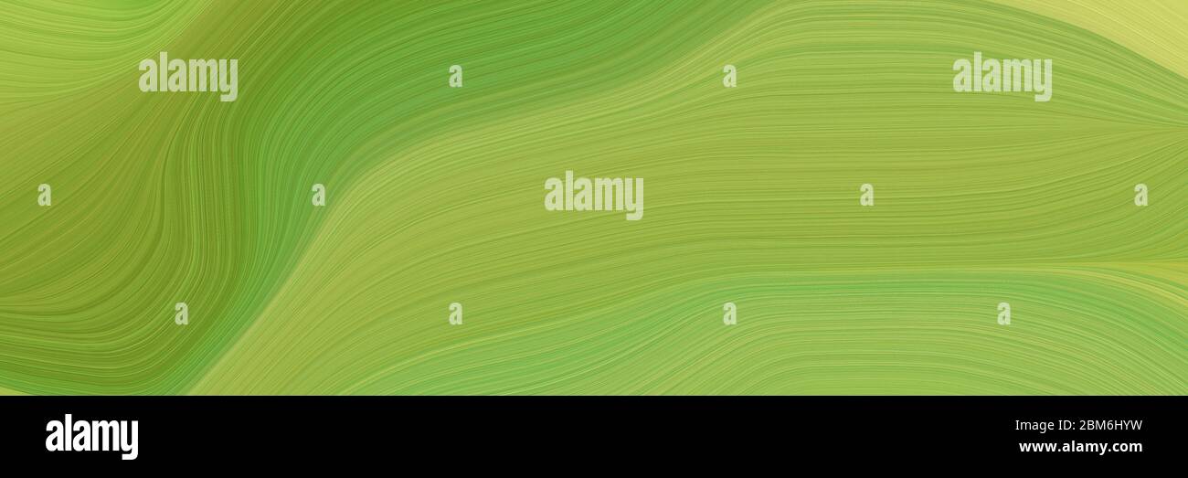 dynamic decorative curves header design with yellow green, olive drab ...
