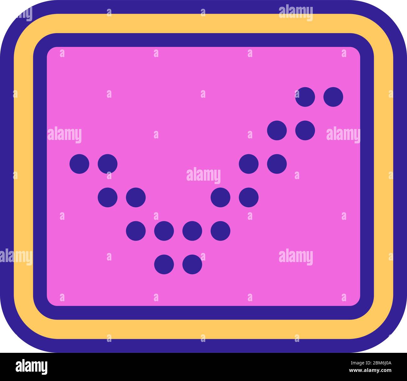 working led square lamp icon vector outline illustration Stock Vector ...