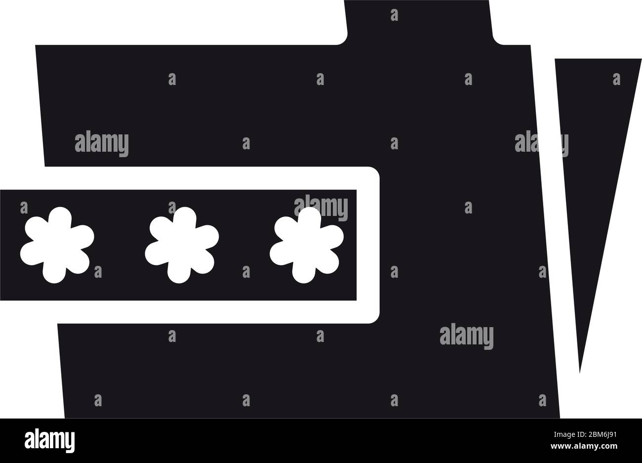 cyber security concept, encrypted folder icon over white background ...