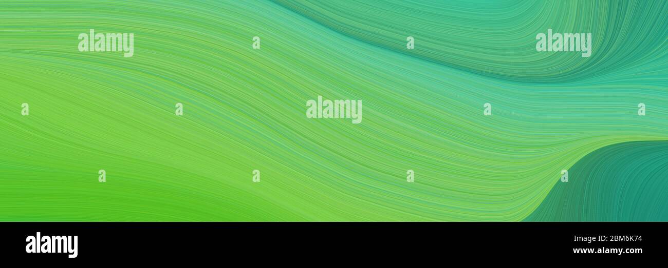creative colorful curves backdrop with pastel green, moderate green and ...