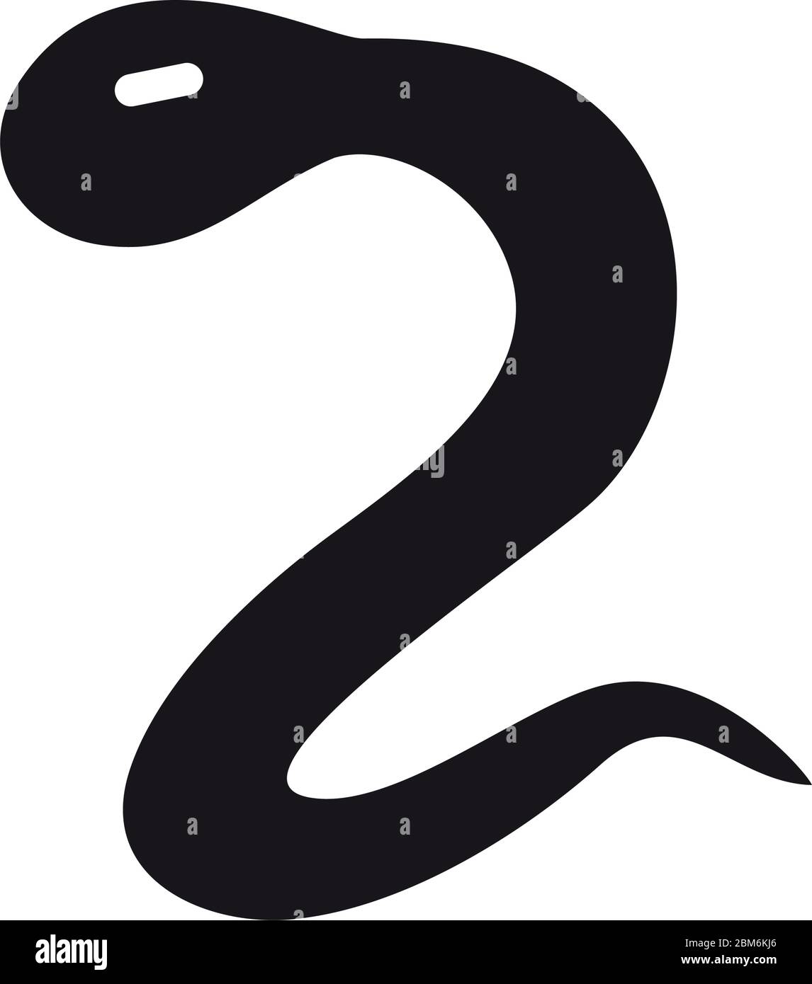 cyber security concept, snake malware icon over white background ...