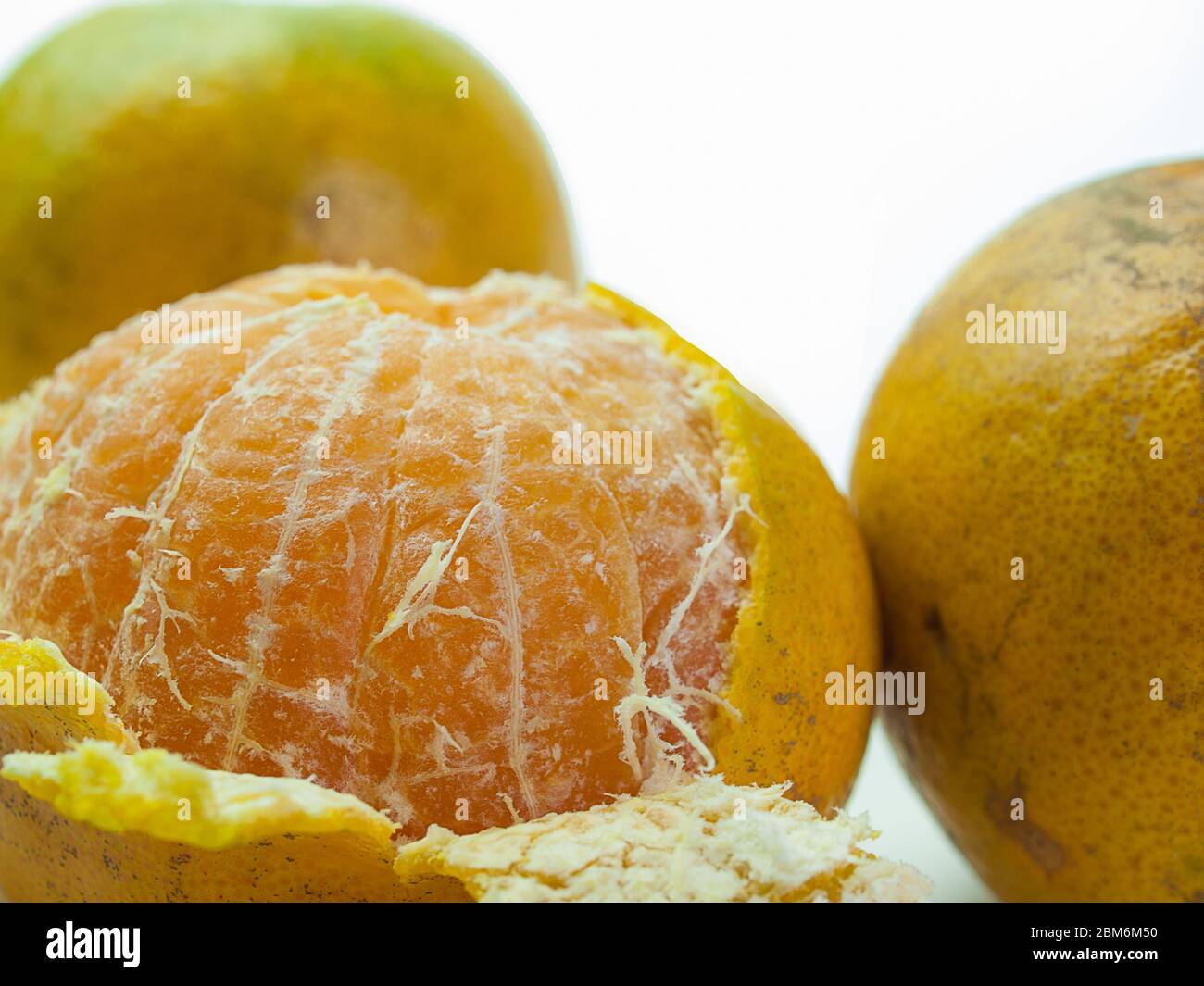 Close up ,Orange Fruit Health , Placed on a white background Stock ...