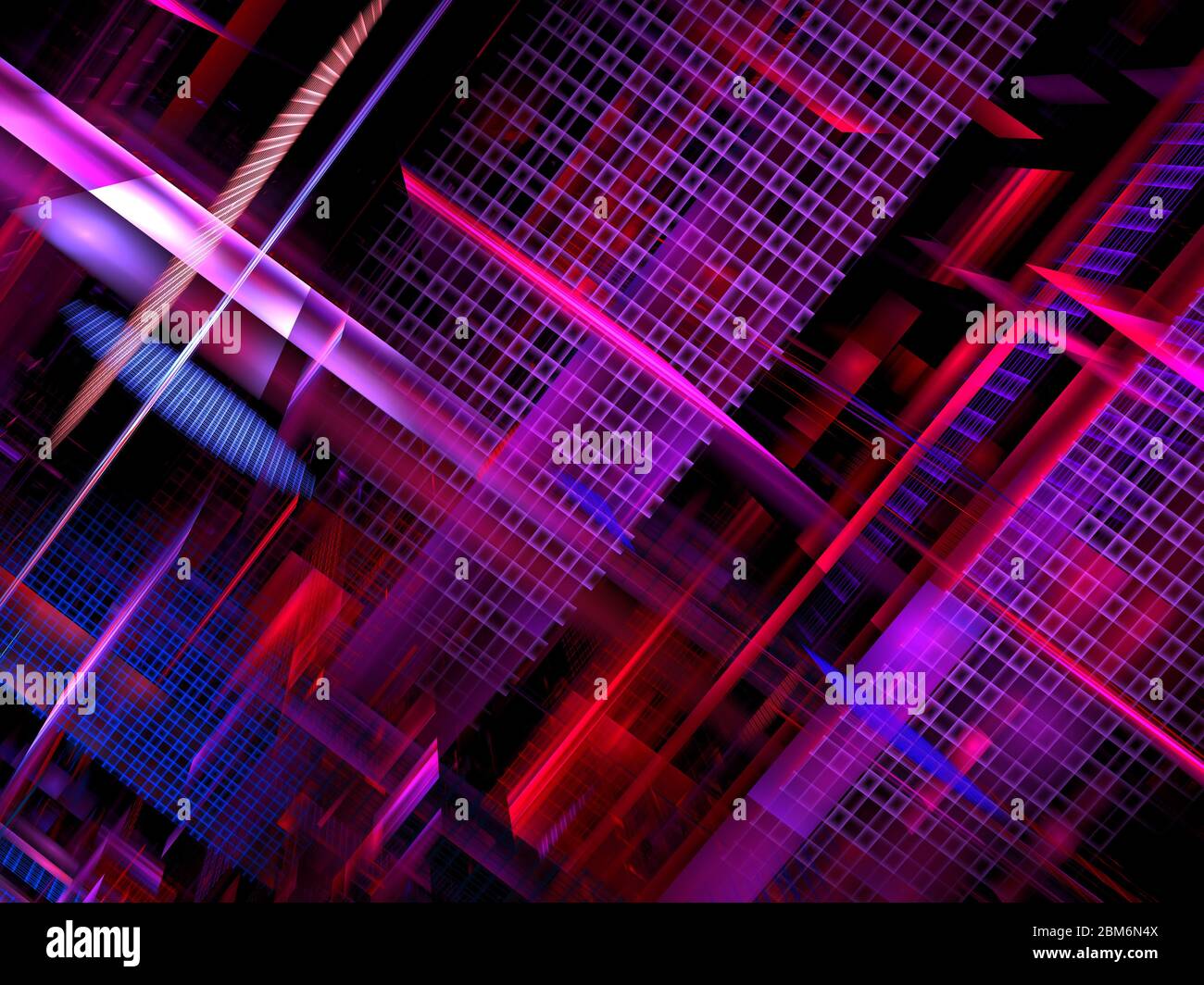 Abstract technology pattern witn grid - digitally generated 3d ...