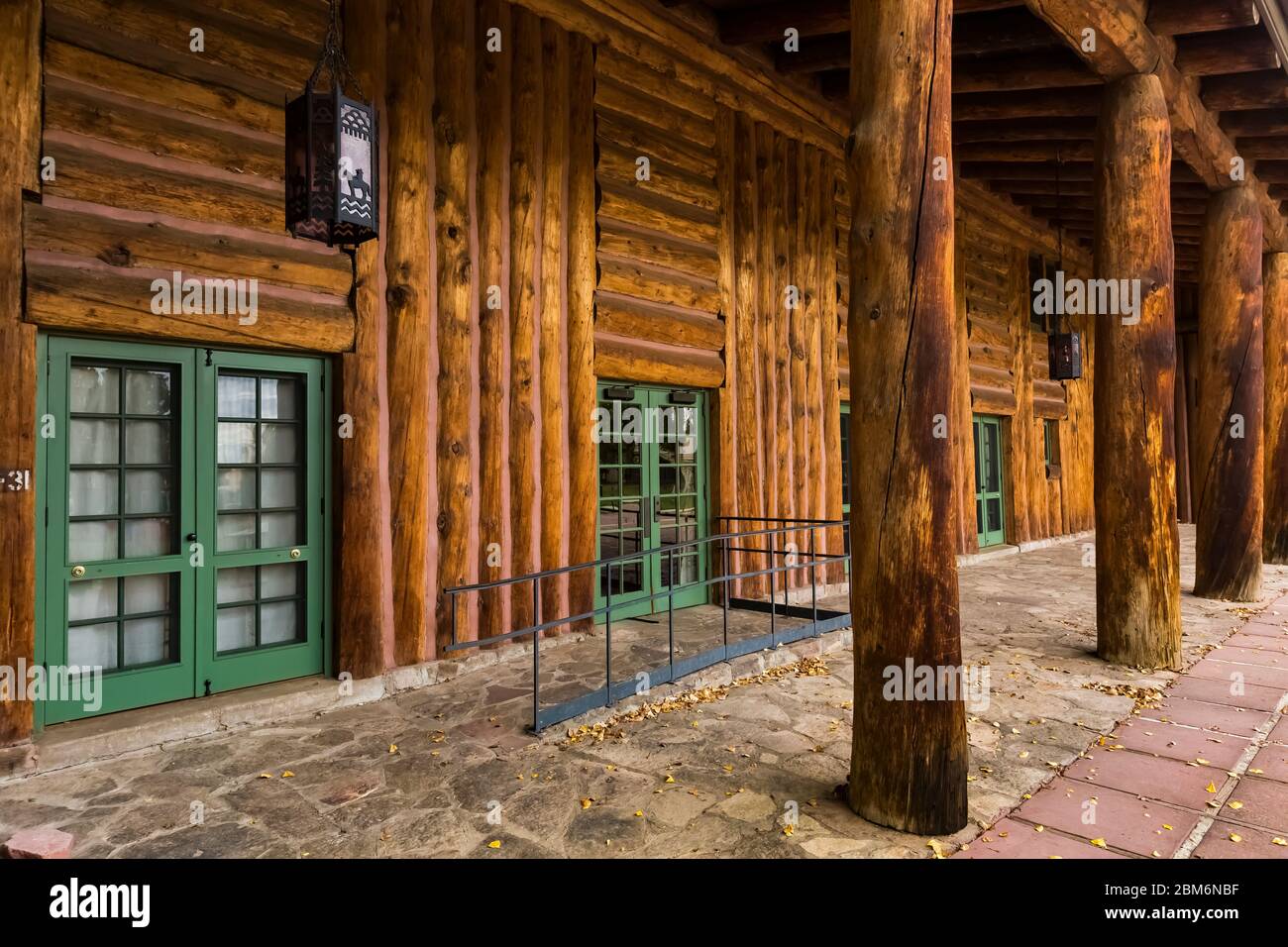 Details of the Fuller Lodge, part of the Los Alamos Ranch School in Los ...