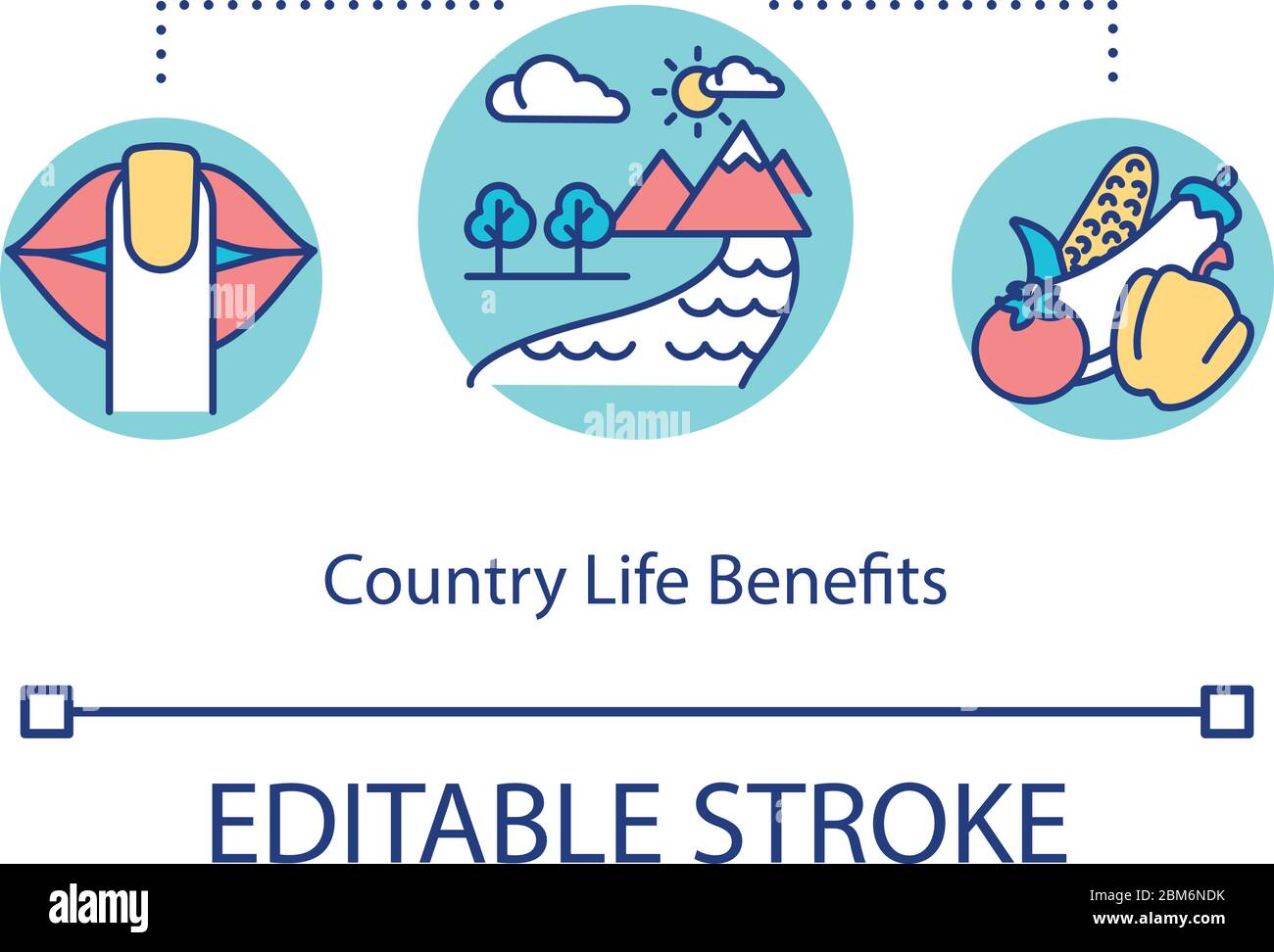 Country life living Stock Vector Images - Alamy