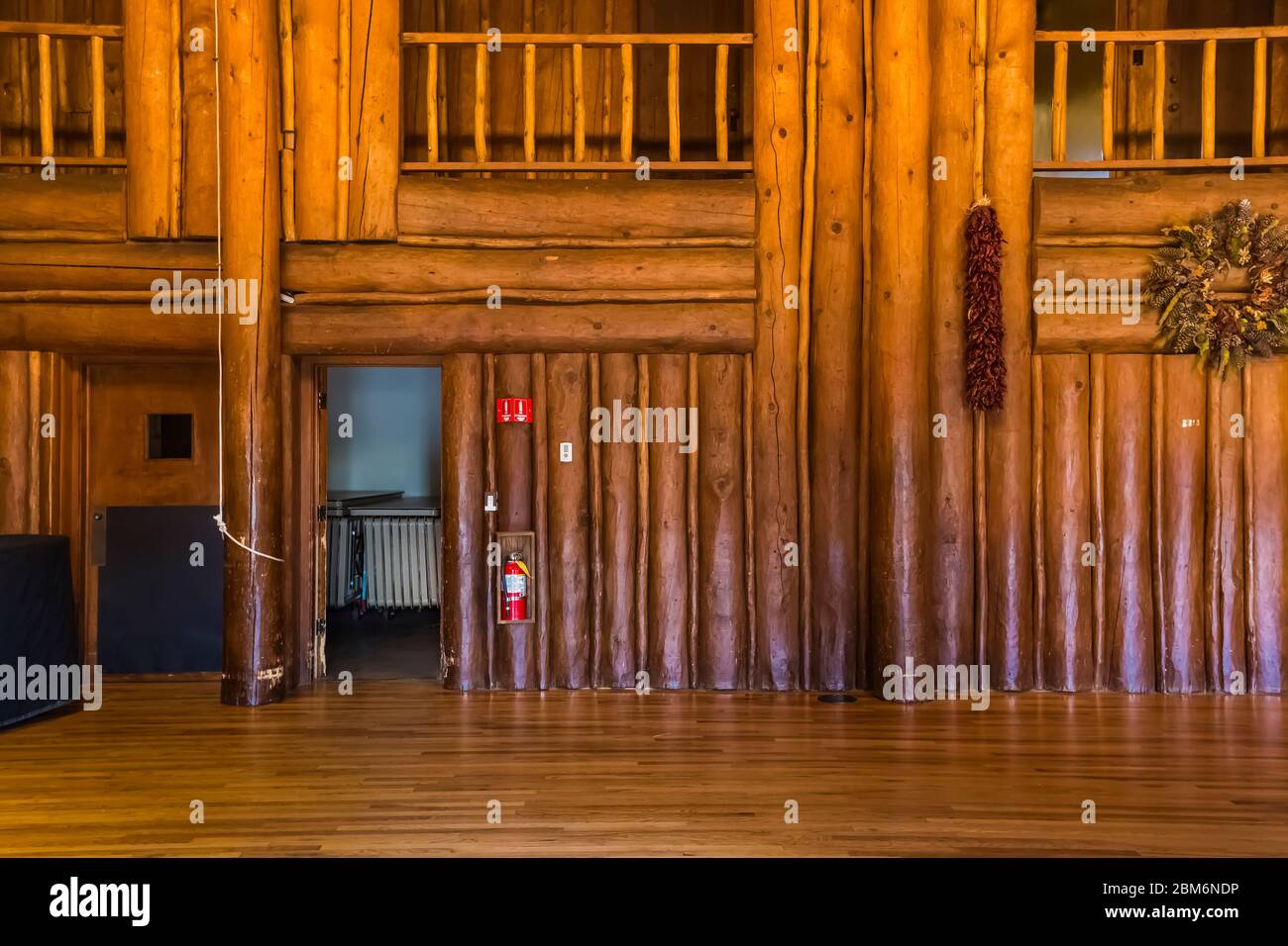 Details of the Fuller Lodge, part of the Los Alamos Ranch School in Los ...