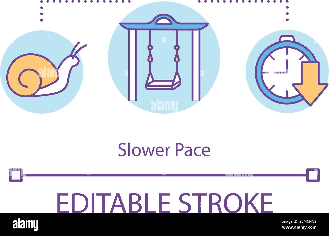 Slower pace concept icon Stock Vector Image & Art - Alamy