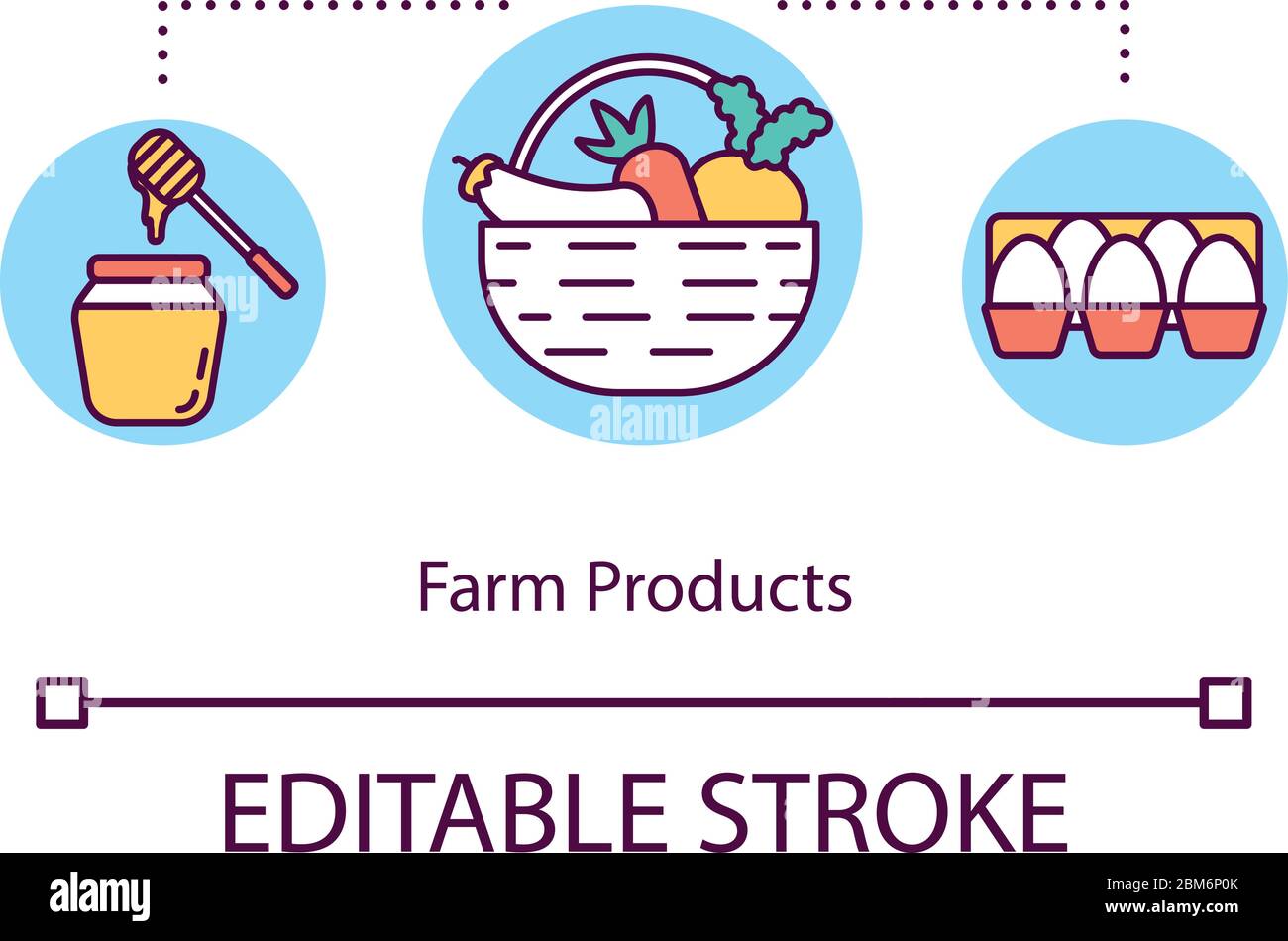 Farm products concept icon Stock Vector Image & Art - Alamy