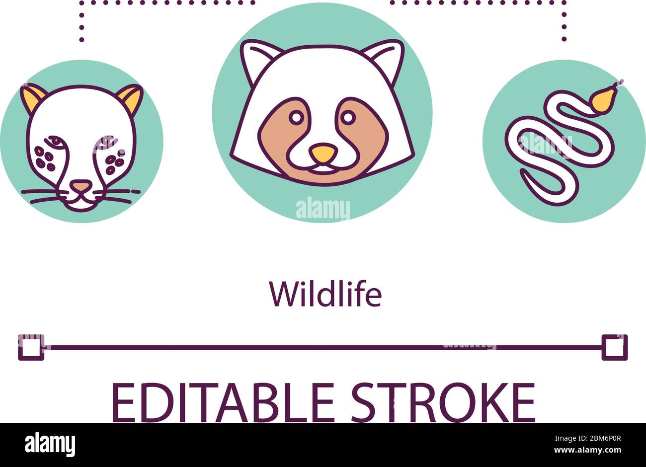 Wildlife concept icon Stock Vector Image & Art - Alamy