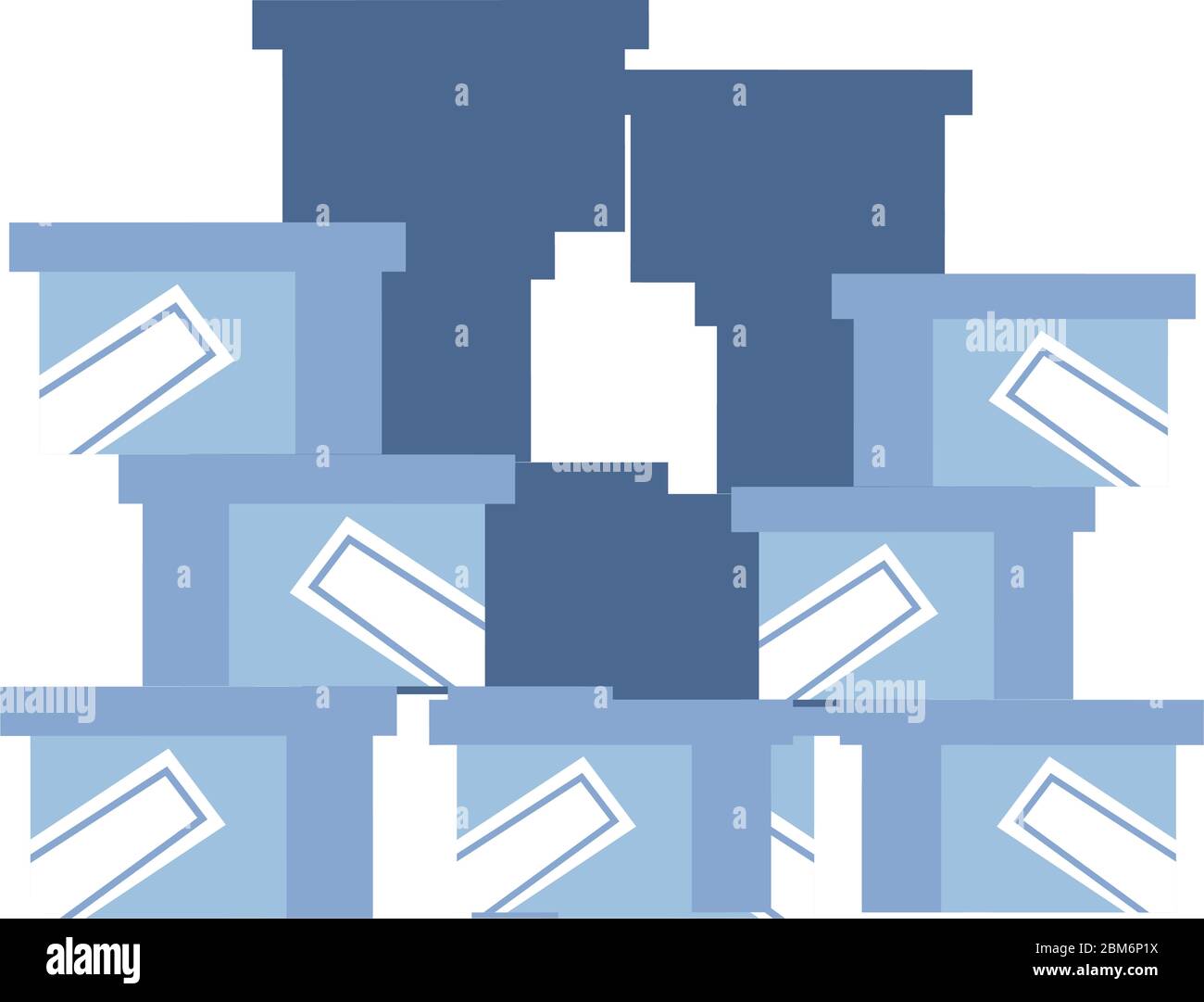 ready-to-deliver products with safety standards vector illustration ...