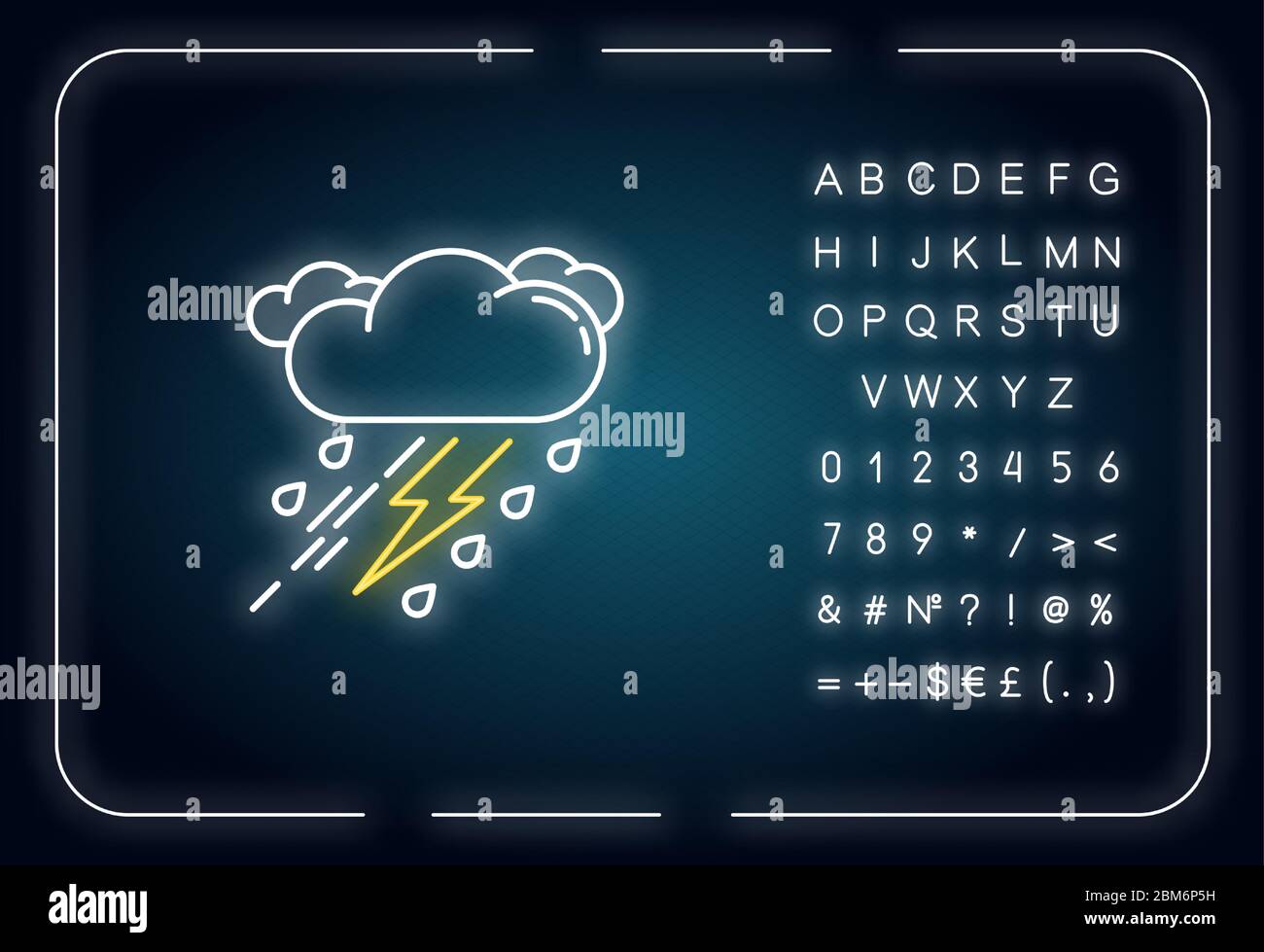Thunderstorm neon light icon Stock Vector Image & Art - Alamy Thunderstorm neon light icon Stock Vector Image & Art - Alamy