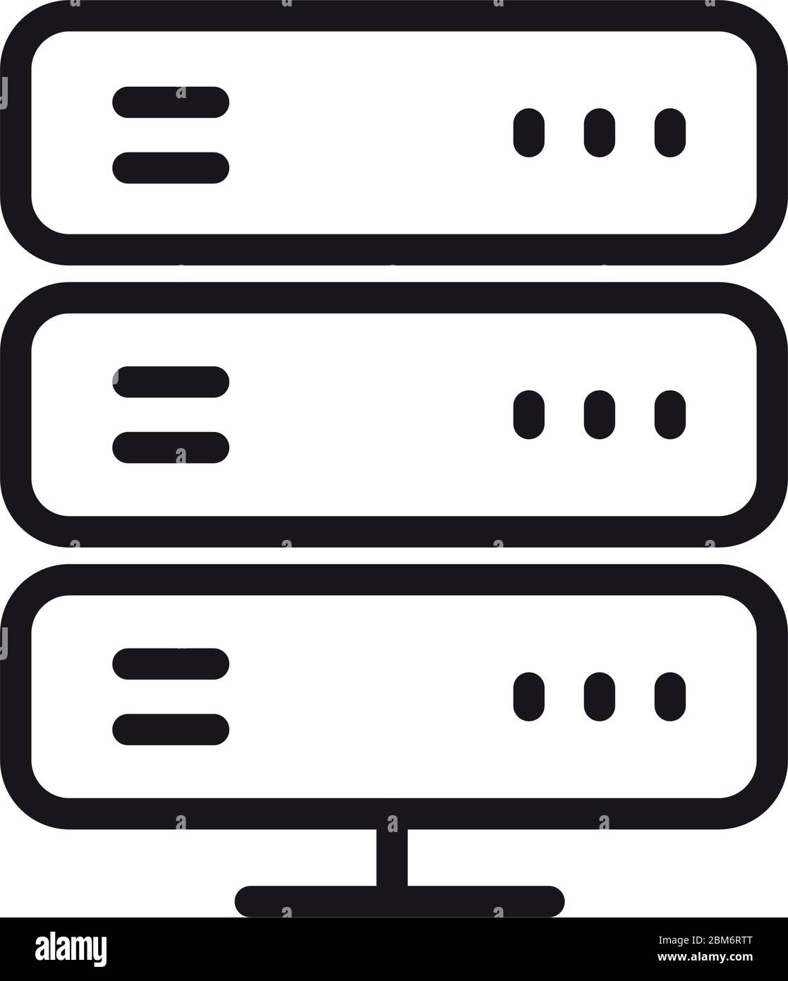 cyber security concept, data routers icon over white background, line ...
