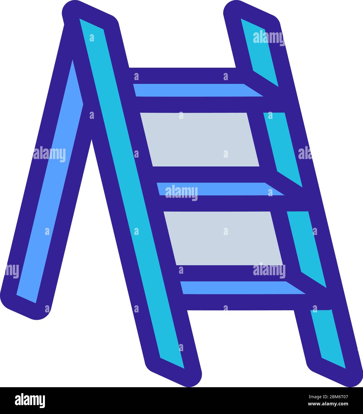 small building ladder icon vector outline illustration Stock Vector ...