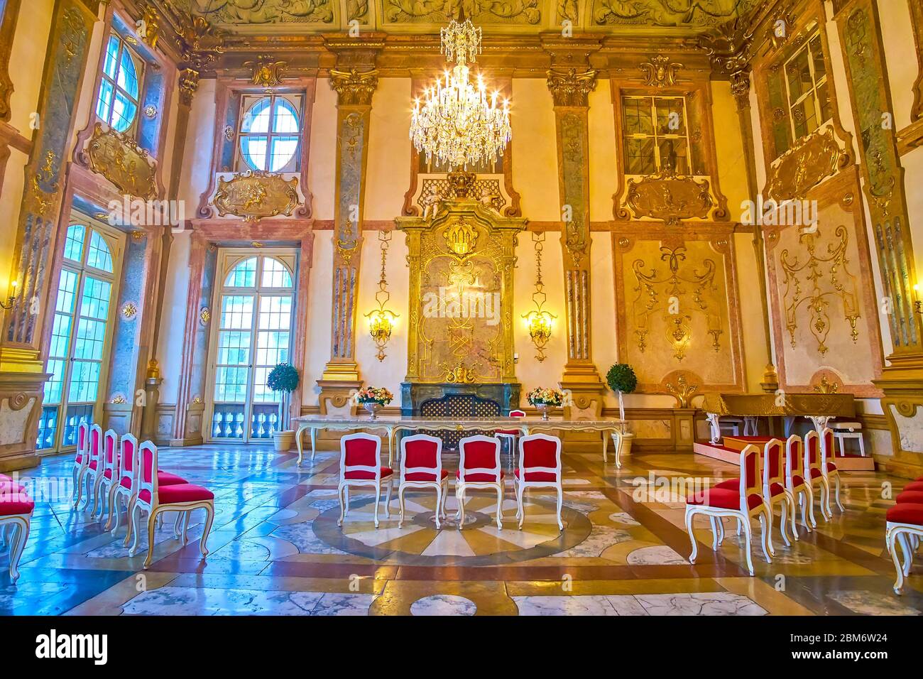 Mirabell palace marble hall salzburg hi-res stock photography and ...