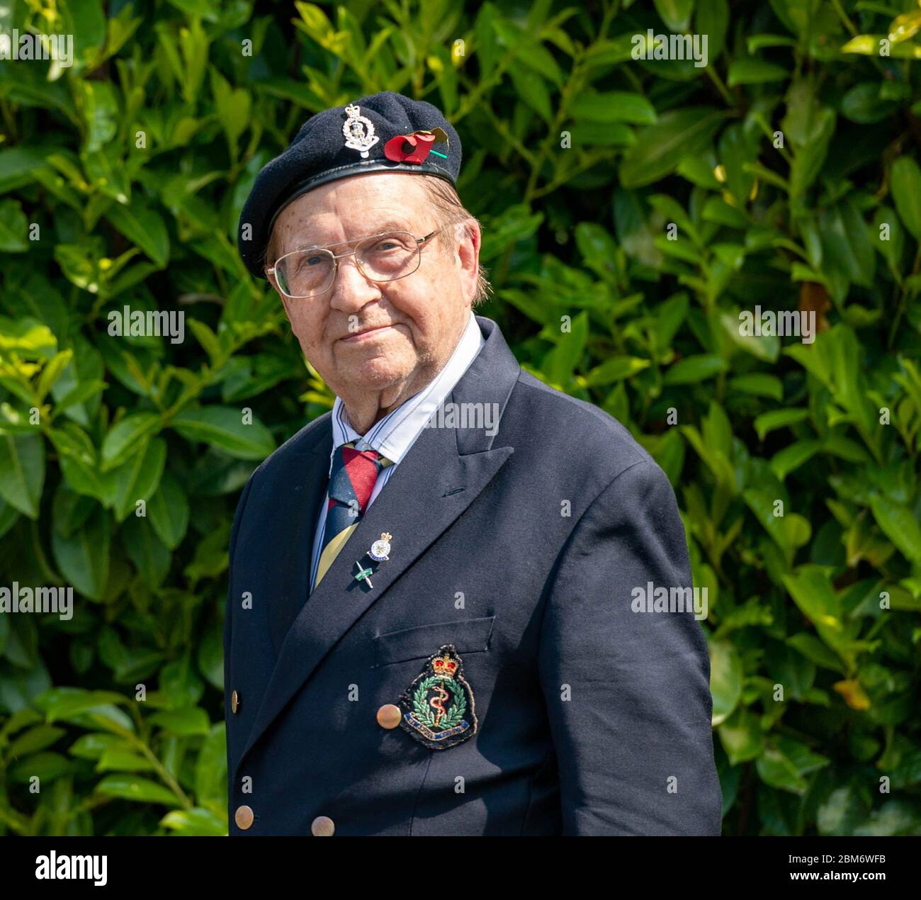 Brentwood Essex, UK. 7th May, 2020. VE Day Former Corporal Peter J ...