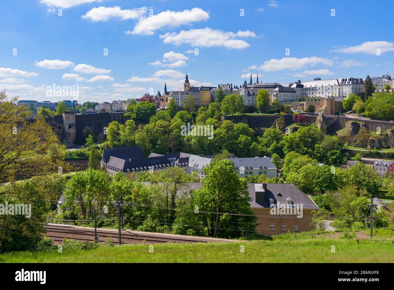 Luxembourg City, a capital immersed in nature, surrounded by green ...