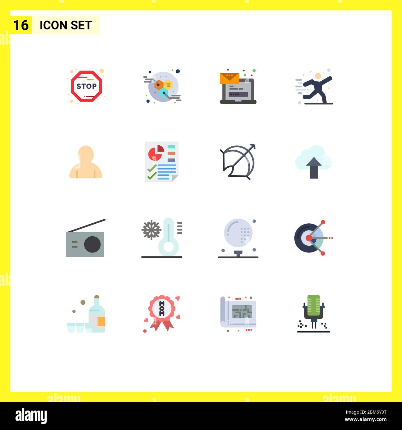 Power point document laptop Stock Vector Images - Alamy