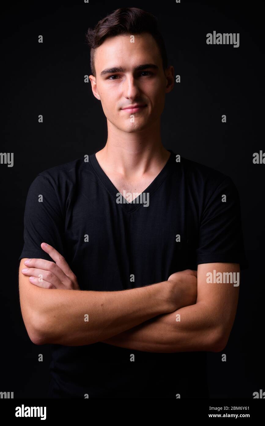 Young slim man hi-res stock photography and images - Alamy