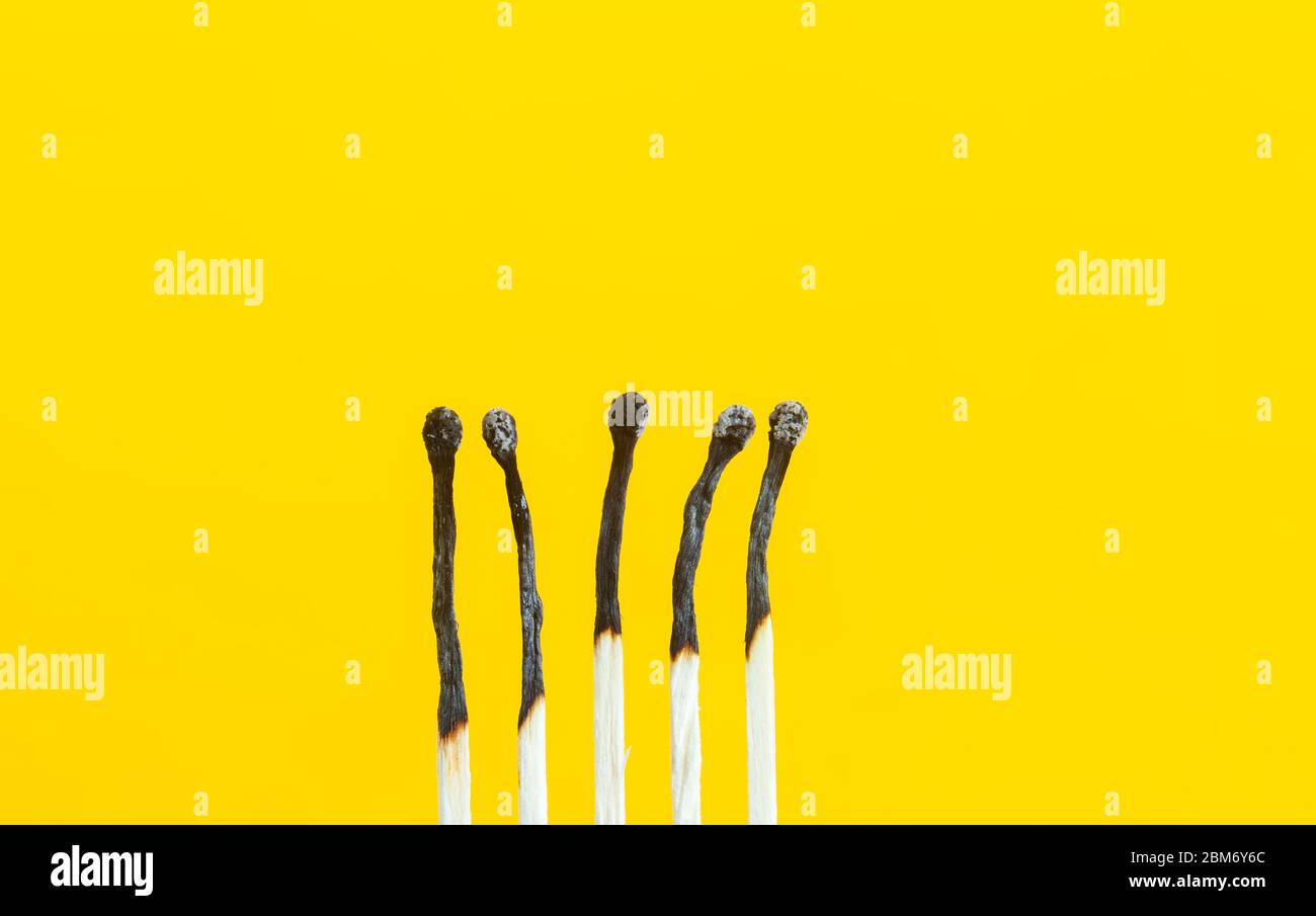 Burnt matchsticks hi-res stock photography and images - Alamy