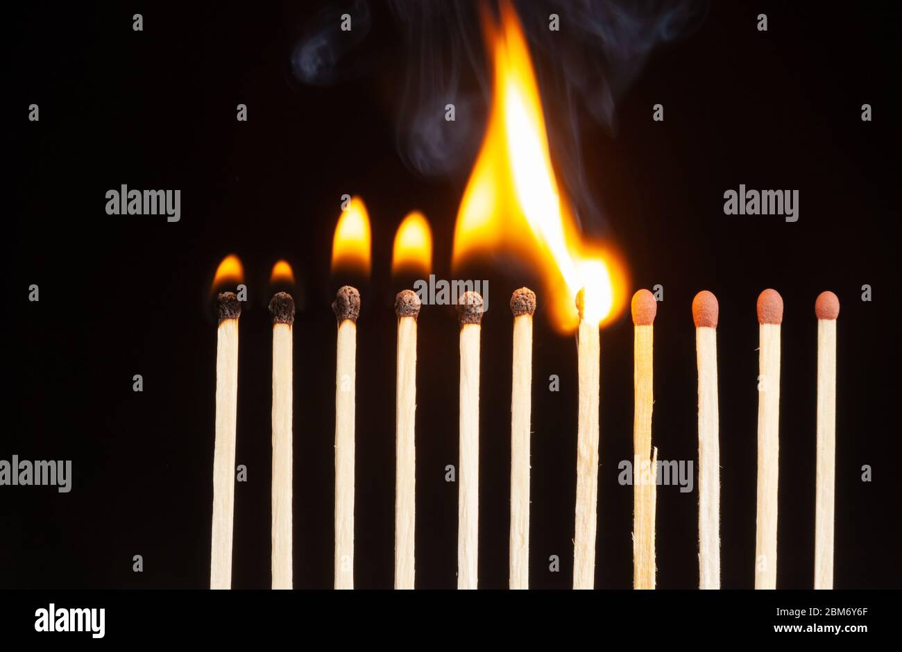 Matchstick catching fire hi-res stock photography and images - Alamy