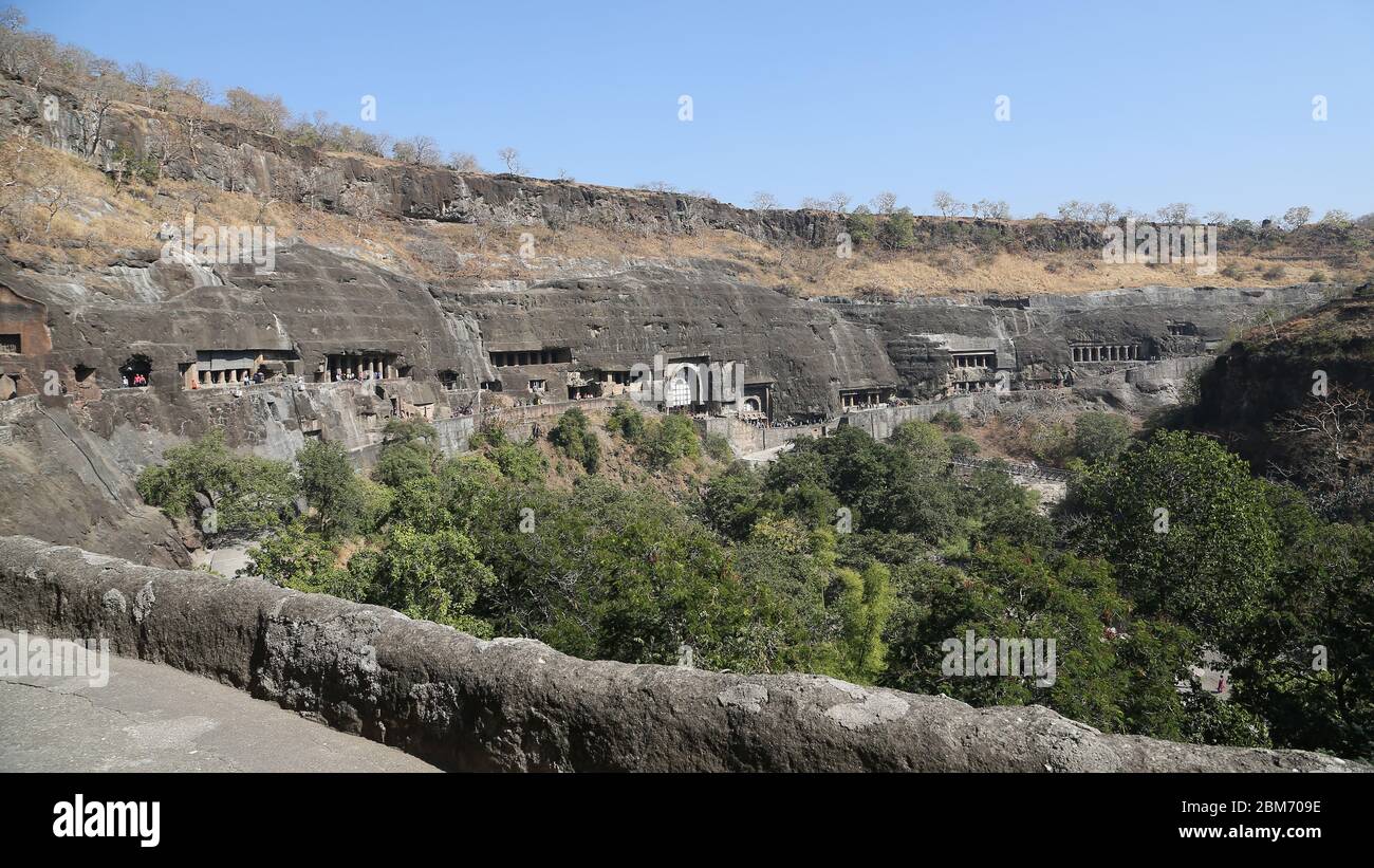 India unesco ajanta caves hi-res stock photography and images - Alamy