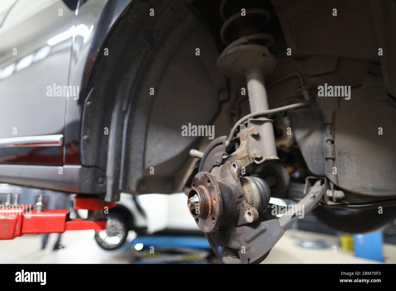 Fixing vehicle problem or damage Stock Photo - Alamy