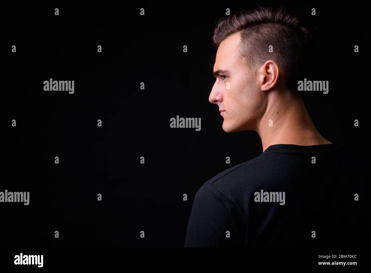 Handsome guy rear view hi-res stock photography and images - Alamy