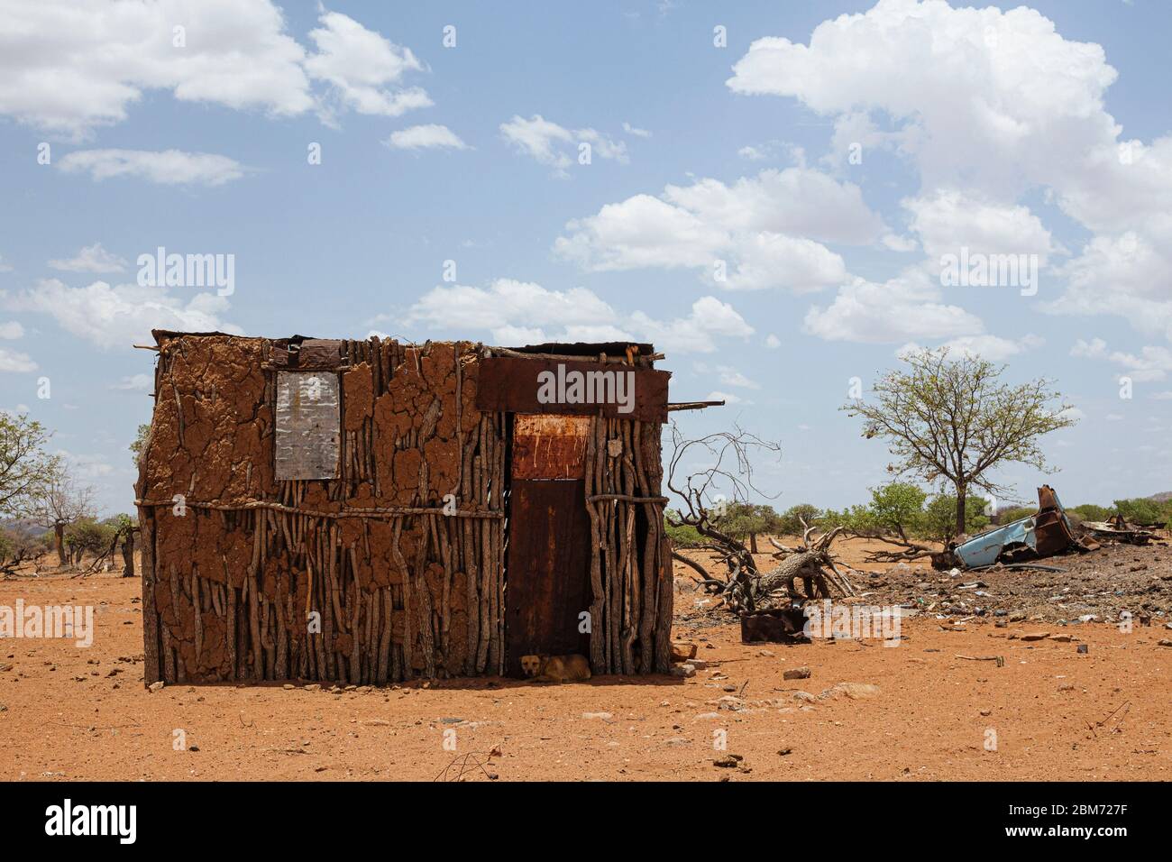 Typical native shack, Namibia, Africa Stock Photo - Alamy