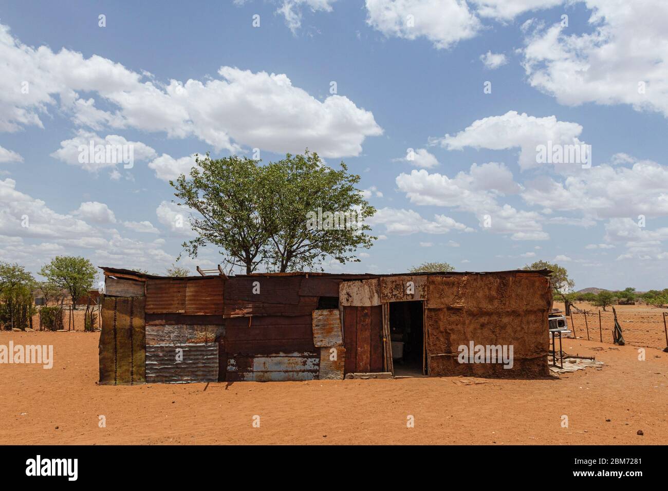 Typical native shack, Namibia, Africa Stock Photo - Alamy