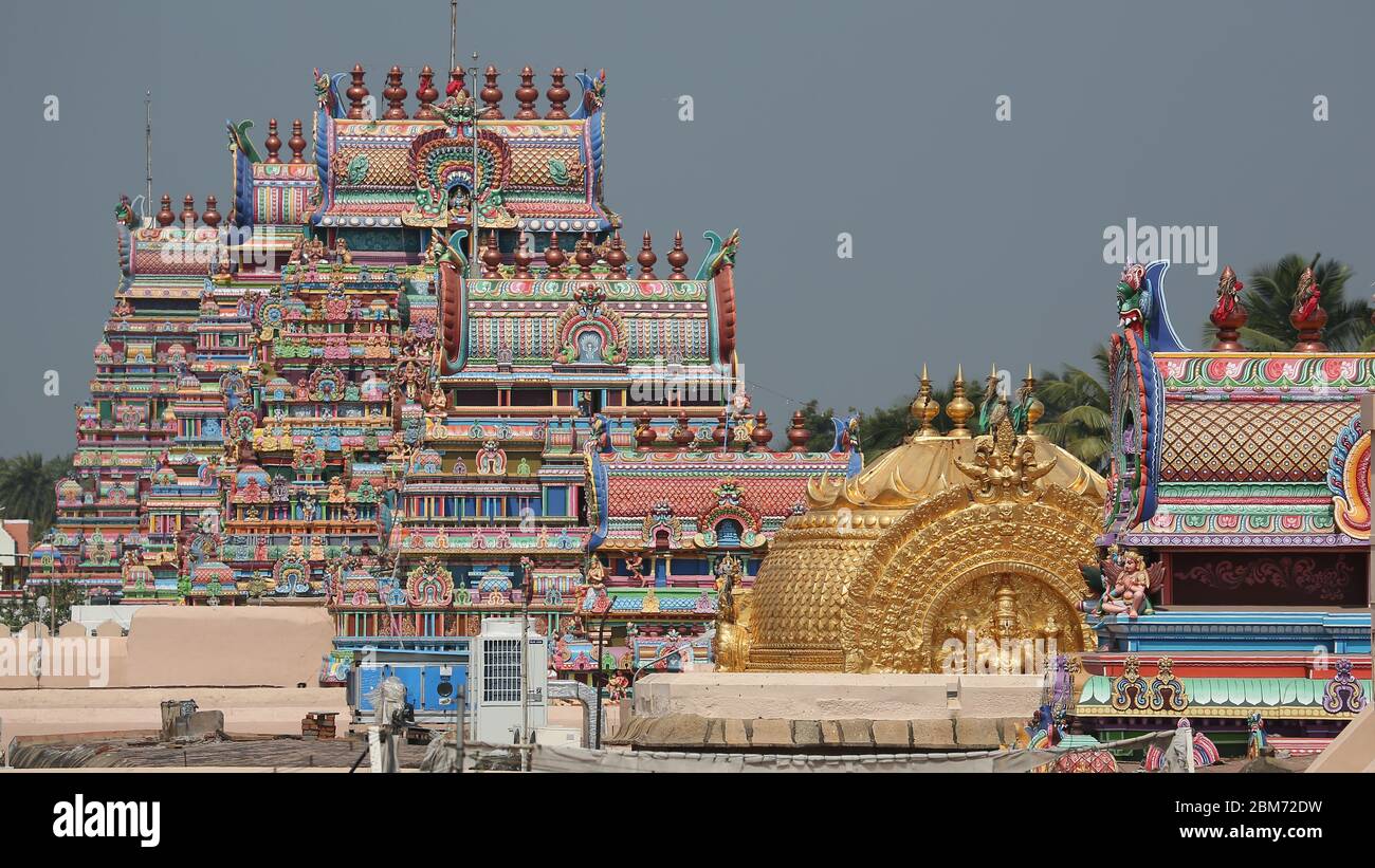 Srirangam Temple in Trichy Stock Photo - Alamy