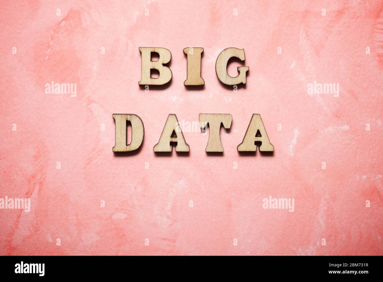 Big data text in a colored paper Stock Photo - Alamy